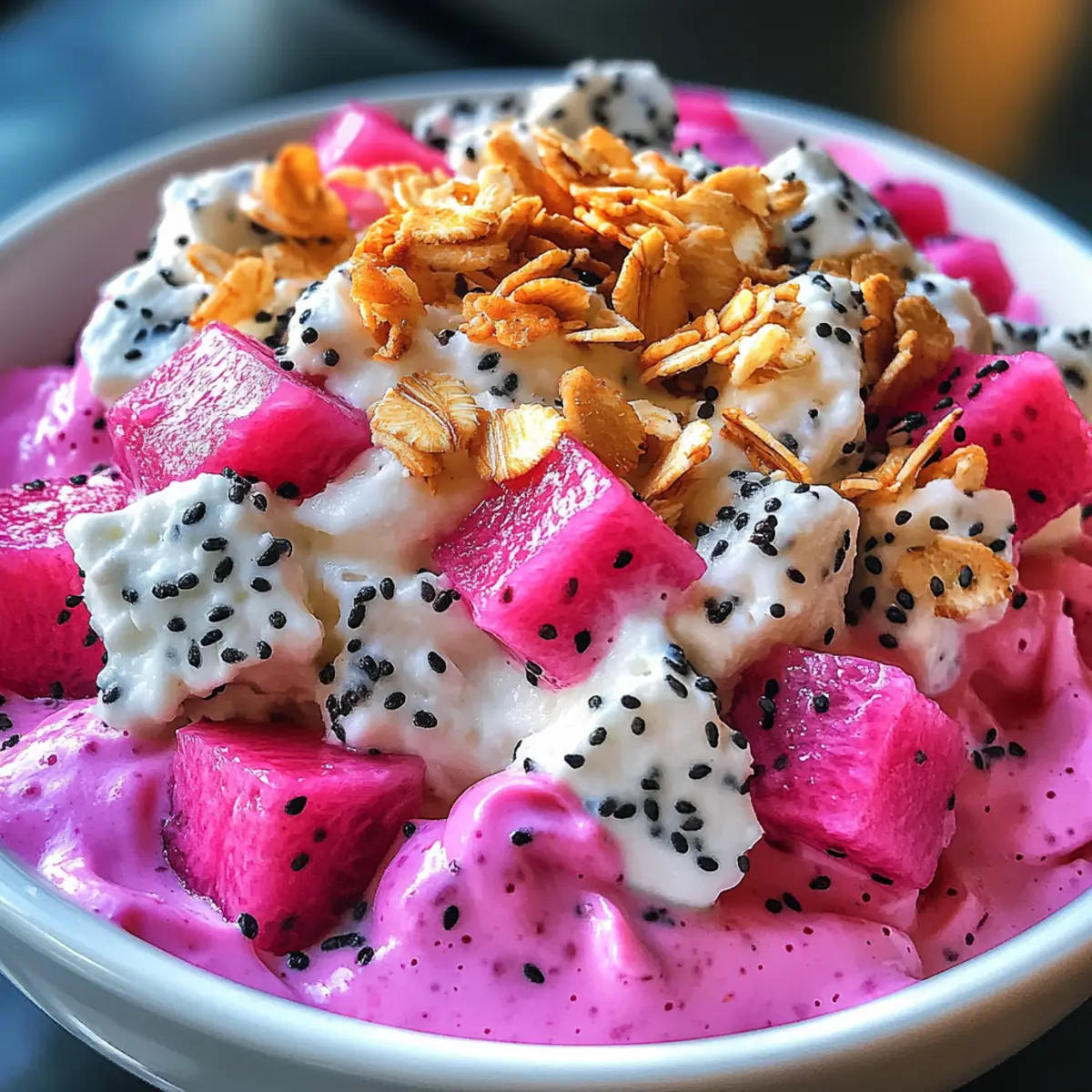 Creamy Dragon Fruit Whipped Cottage Cheese in 5 Minutes – Propertastyfood